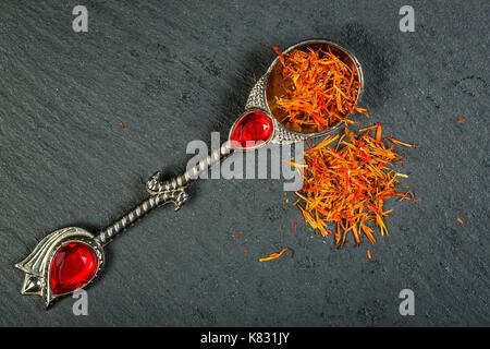 Moroccan saffron. It is often used in Arabic cuisine Stock Photo - Alamy