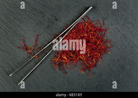 Moroccan saffron. It is often used in Arabic cuisine Stock Photo - Alamy