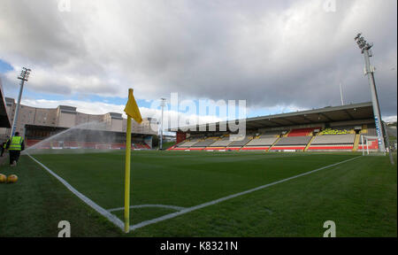 A general view of Firhill Stadium, home of Partick Thistle Stock Photo ...
