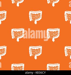 Intestines pattern seamless. digestive tract bacground. Human gut ...