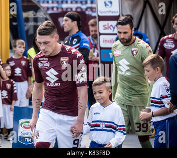 Turin, Italy. 17th Sep, 2017. Andrea Belotti during the Serie A Tim ...