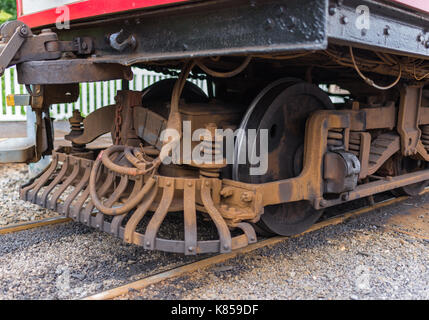 Old tram wheels Stock Photo - Alamy