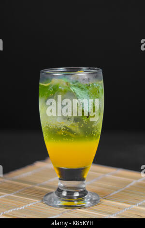 Lemon juice with extra fruit lychees in it Stock Photo - Alamy