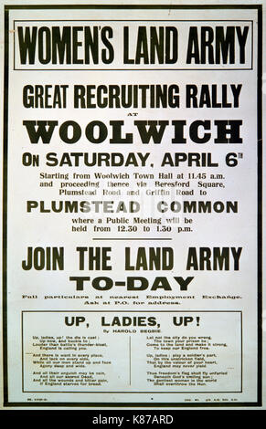 Women’s Land Army World War II Women’s Land Army recruiting propaganda ...
