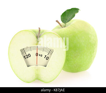 Diet and dieting. Beauty slim female body writing diet plan and check ...