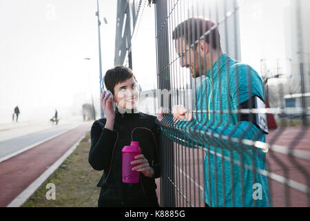 sportsman with bag outdoors Stock Photo - Alamy