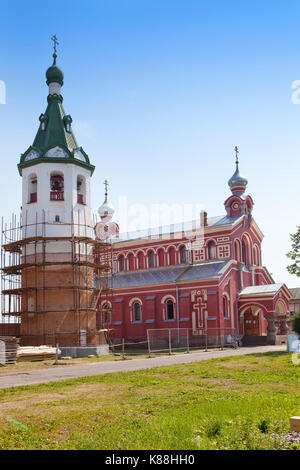 Spring landscape with ancient Old Ladoga fortress. Leningrad region ...