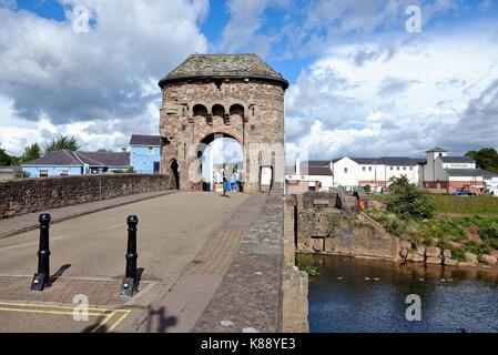 The Monnow Bridge, Monmouth, Monmouthshire, Wales, UK Stock Photo - Alamy