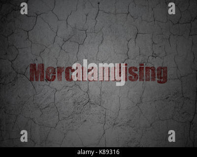 Marketing concept: Merchandising on grunge wall background Stock Photo ...