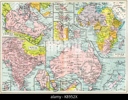 British world map 1914. World War One Stock Photo - Alamy