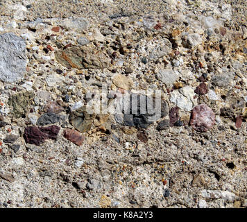 Artificial conglomerate rock (concrete Stock Photo - Alamy
