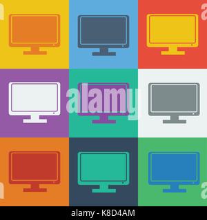 monitor computer desktop icon vector illustration design Stock Vector ...