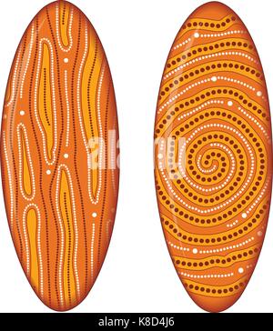 Aboriginal shield (Vector art). Illustration based on aboriginal style ...