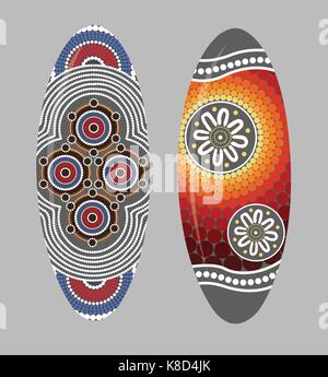 Aboriginal shield (Vector art). Illustration based on aboriginal style ...