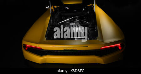 Lamborghini engine bay Stock Photo - Alamy