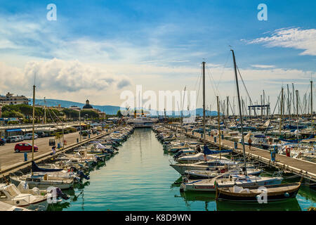 Italy Liguria Chiavari - Touristic Port Stock Photo - Alamy