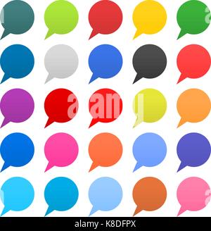 Chat Icon. Black on Orange Background. Vector Illustration Stock Vector ...