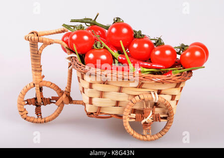 Peppers and cherry tomatoes Stock Photo - Alamy