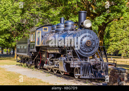 The Iron Horse of the Skagit in the Historic town of Newhalem in North ...