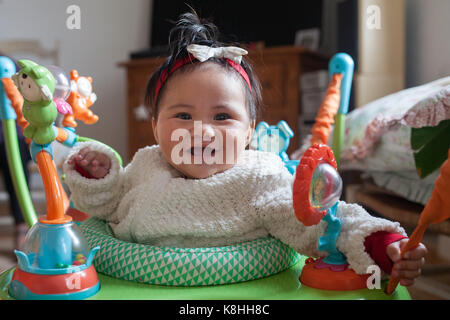 grinning infant baby - the first year of the new life Stock Photo - Alamy