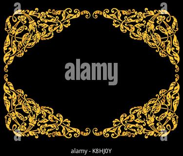 Rich Baroque frame vintage Vector. Decor design element filigree ...