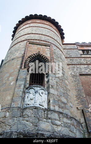 Rocchetta Mattei medieval castle in Italy Stock Photo - Alamy