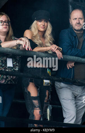 James Arthur performs at V Festival watched by girlfriend Jessica Grist ...