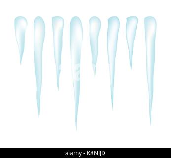 Icicles Vector Icon Design Illustration Stock Vector Image & Art - Alamy