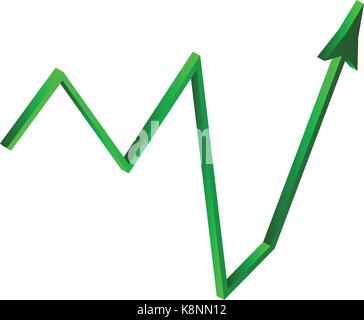 Increase green graph with arrow up and decrease red graph with arrow ...