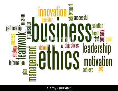 Ethics word cloud concept Stock Photo: 100756139 - Alamy