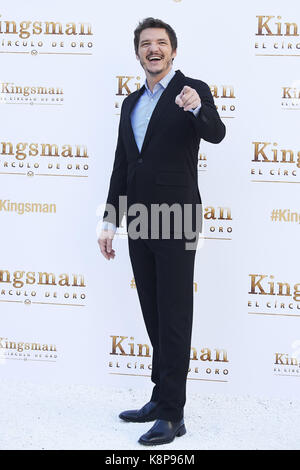 Pedro Pascal attends the "Kingsman: The Golden Circle" press line on ...