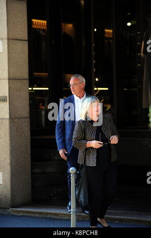 Milan, Claudio Ranieri and family in the center Claudio Ranieri, coach ...