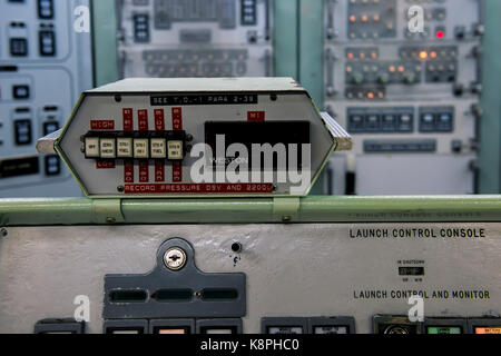 Titan missile launch control console at the Titan Missile Museum ...