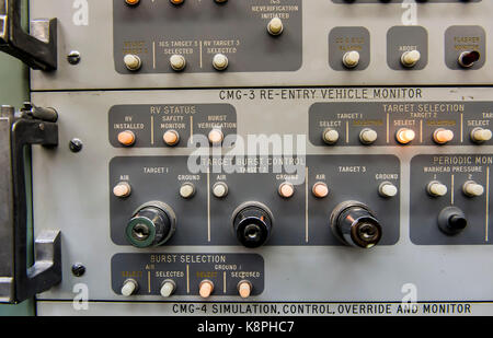 Titan missile launch control console at the Titan Missile Museum ...