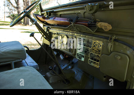 M38 military Willys Jeep dash gauge set Stock Photo - Alamy