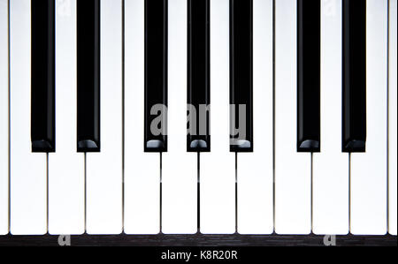 Top view of piano keys Stock Photo - Alamy