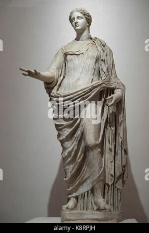 Marble Statue & Portrait of the Greek Goddess Arete, the ...