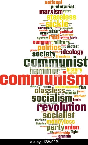 Communism word cloud concept. Vector illustration Stock Vector Image ...