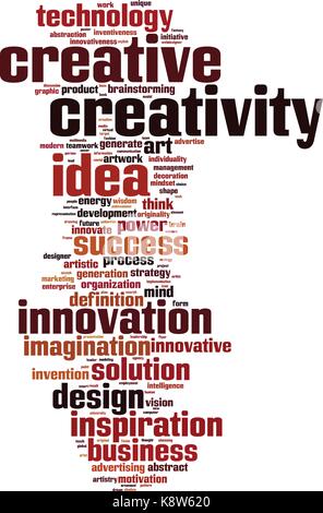 Inventiveness word cloud concept. Vector illustration Stock Vector ...