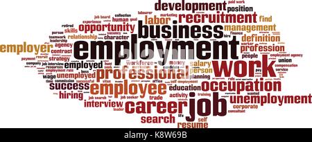 Self-employment word cloud concept. Vector illustration Stock Vector ...