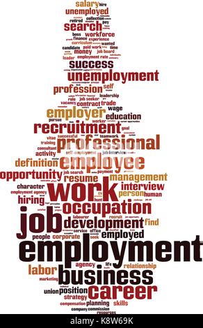 Self-employment word cloud concept. Vector illustration Stock Vector ...