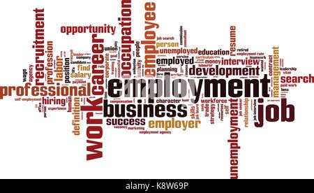 Self-employment word cloud concept. Vector illustration Stock Vector ...