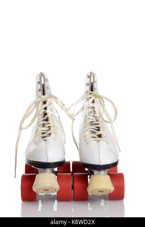 front view women quad roller skates Stock Photo - Alamy