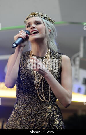 French singer Camille Lou attends showcase in Lyon, France Stock Photo ...