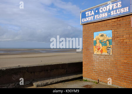 Rhyl beach on the North Wales Coast Stock Photo - Alamy