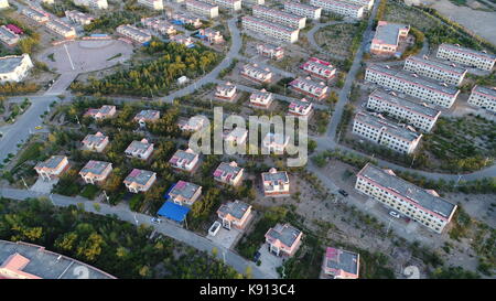 Hami, China. 21st Sep, 2017. Hami, Aerial photography of the first ...