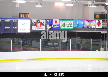 Sportplexe Pierrefonds, Montreal, Canada. 21st Sep, 2017. Yuzuru Hanyu ...