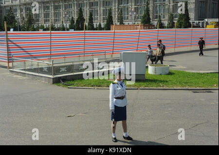 North Korea, Pyongyang, police Stock Photo - Alamy