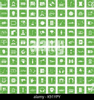 100 magnifier icons set grunge blue Stock Vector Image & Art - Alamy