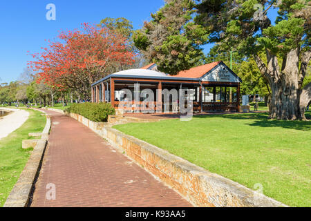 Bayside Kitchen cafe on the promenade along the Matilda Bay Reserve on ...